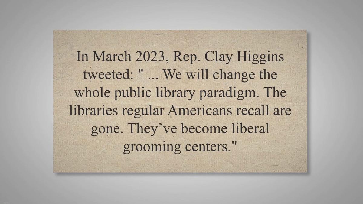 Clay Higgins’ ‘Library’ Tweet